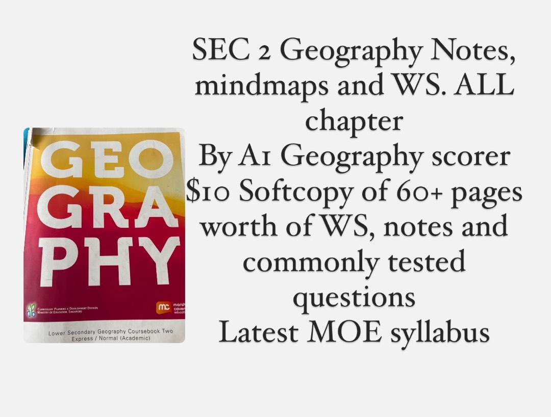 Sec 2 Geography notes, Hobbies & Toys, Books & Magazines, Assessment ...