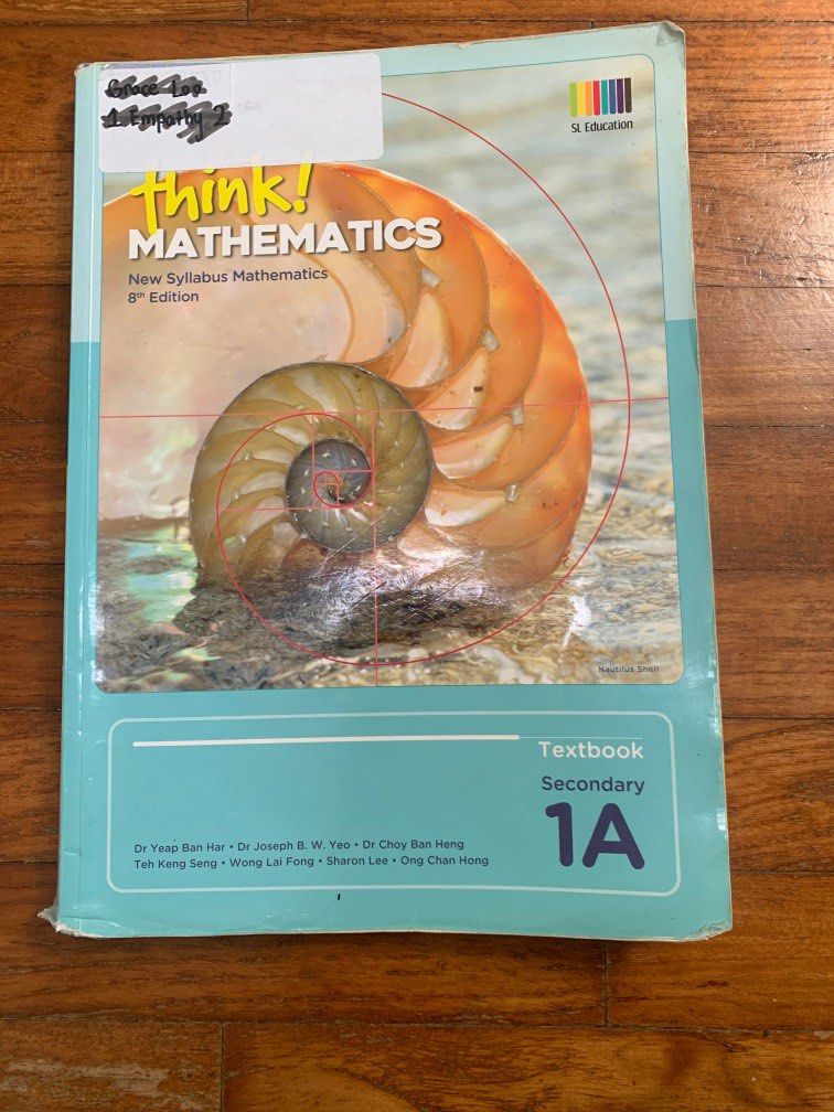 Secondary 1A Math textbook, Hobbies & Toys, Books & Magazines ...