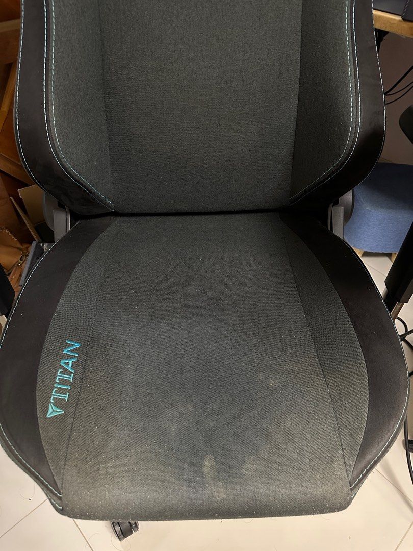 Secretlab Titan Softweave Charcoal Blue, Furniture & Home Living ...