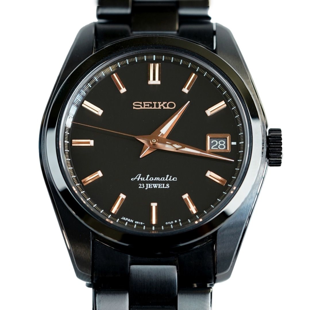SEIKO SARB073: BLACK & ROSE GOLD Limited edition of 300 pieces, 名牌, 手錶 ...