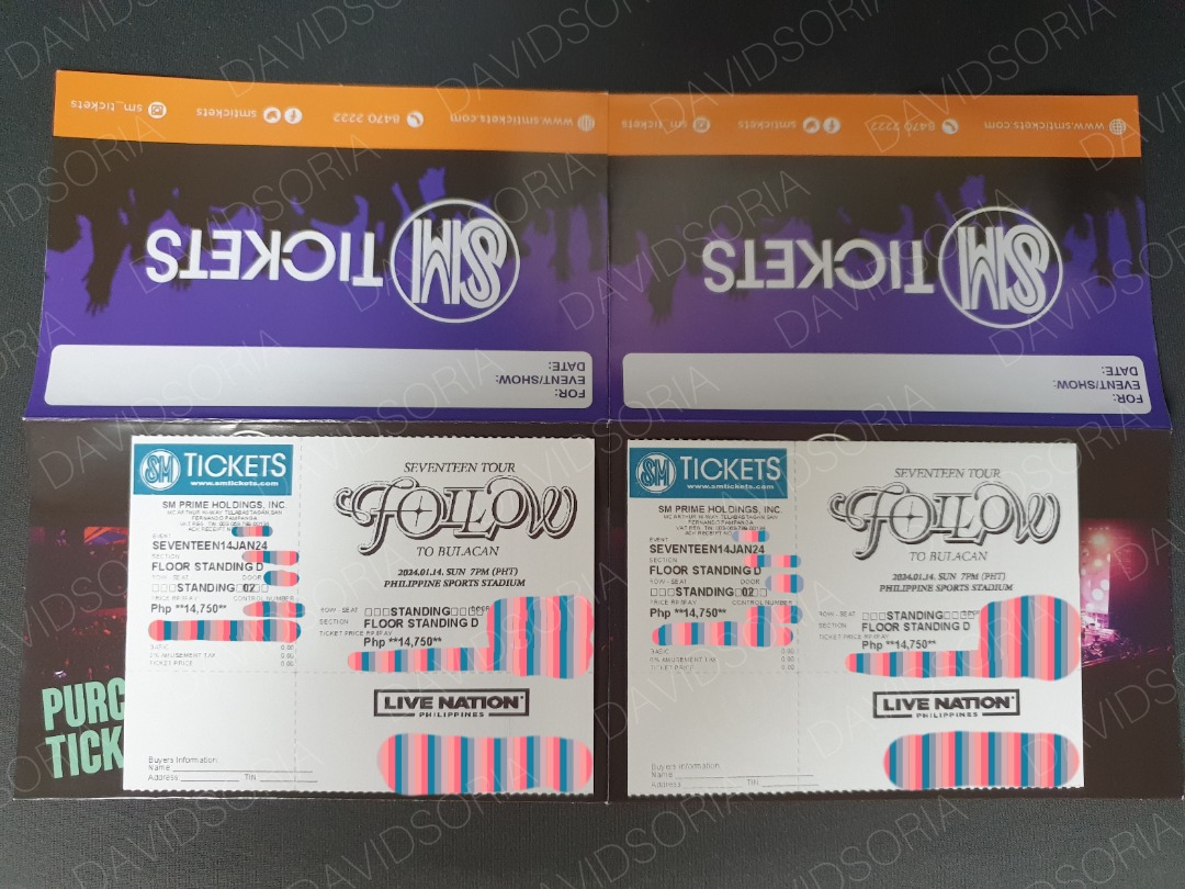 Seventeen Follow Tour Standing D (Day 2) RUSH! BELOW SRP!, Tickets ...