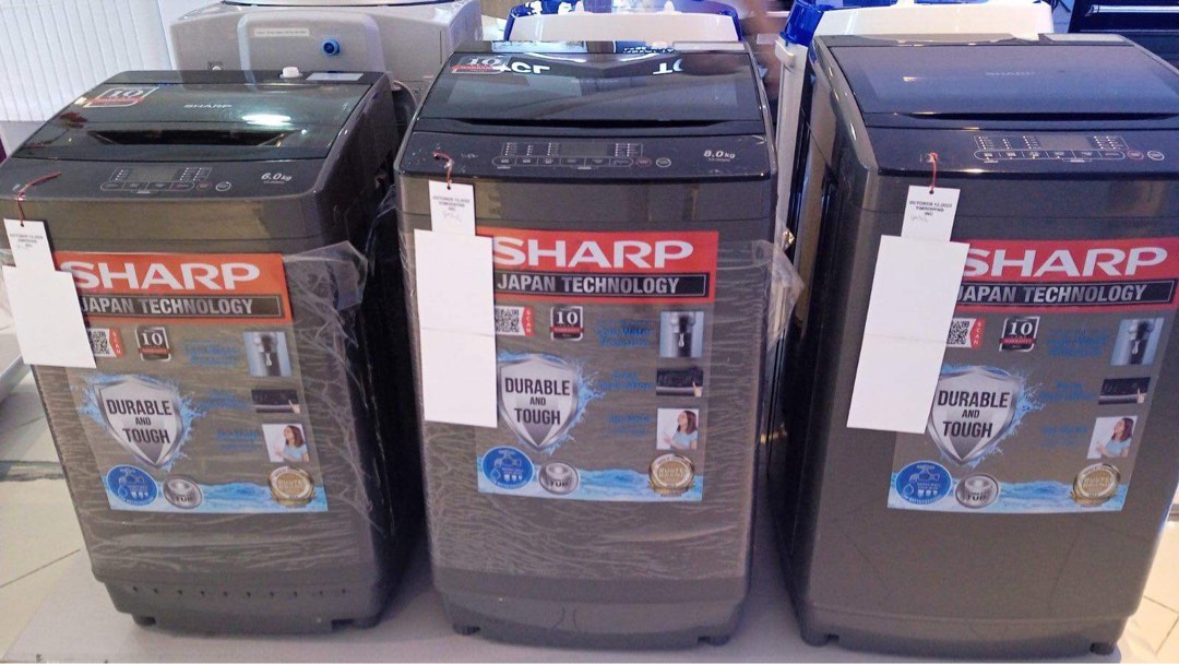 SHARP TOP LOAD AUTOMATIC WASHING MACHINE, TV & Home Appliances, Washing ...