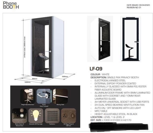 Single Pax Privacy Booth, Computers & Tech, Office & Business ...