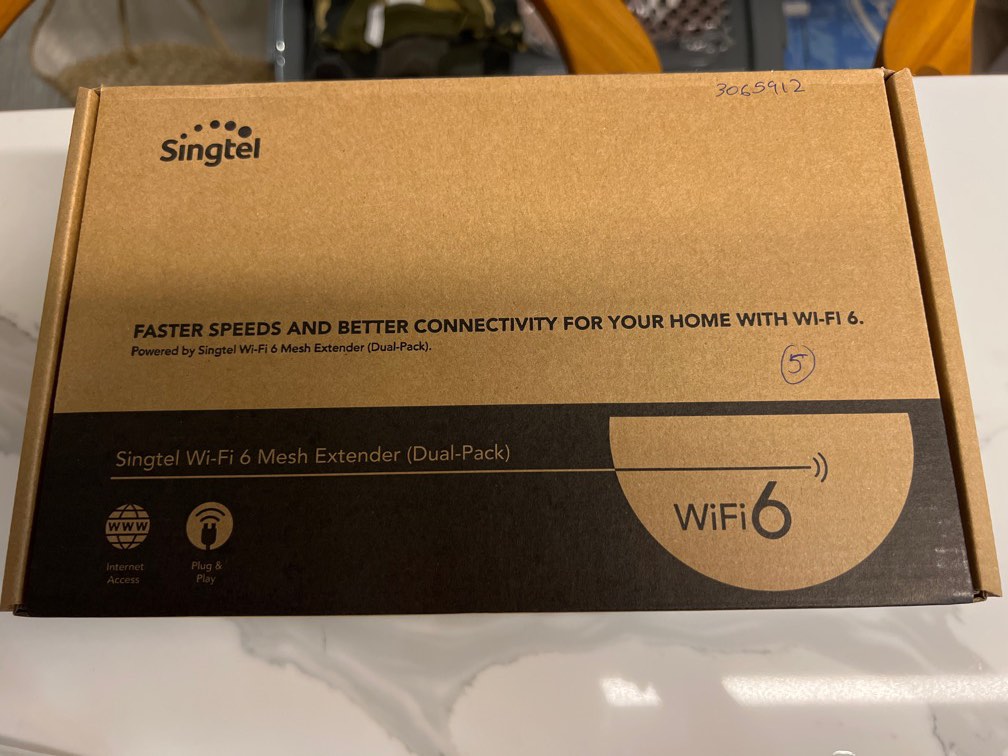 SingTel Wifi 6 Mesh Extender (Dual Pack), Computers & Tech, Office ...