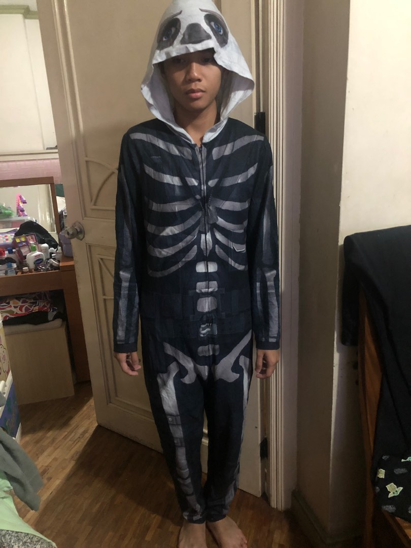 skeleton frogsuit costume, Babies & Kids, Babies & Kids Fashion on Carousell