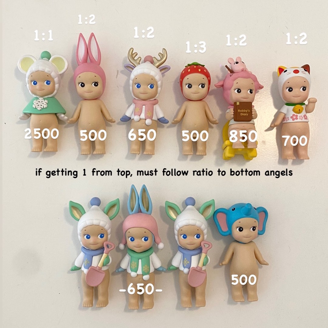 sonny angel ww reindeer rabbit mouse strawberry robby’s diary time ...