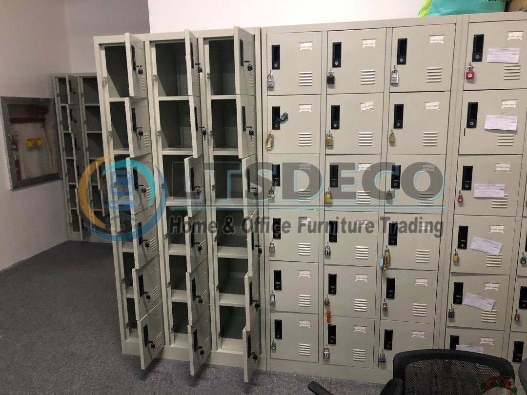 STEEL LOCKER OFFICE PARTITION, Furniture & Home Living, Office ...