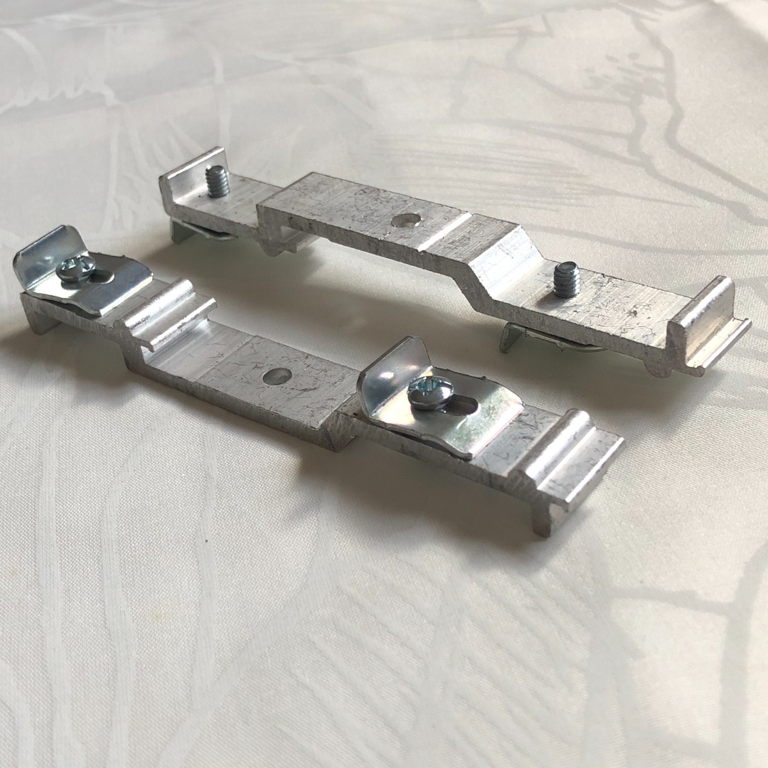 Super Doso Track Double Ceiling Bracket Aluminium (2pcs), Furniture ...