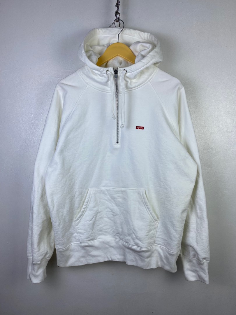 SUPREME - Mini Box Logo quarterzip hoodie jacket, Luxury, Apparel on ...