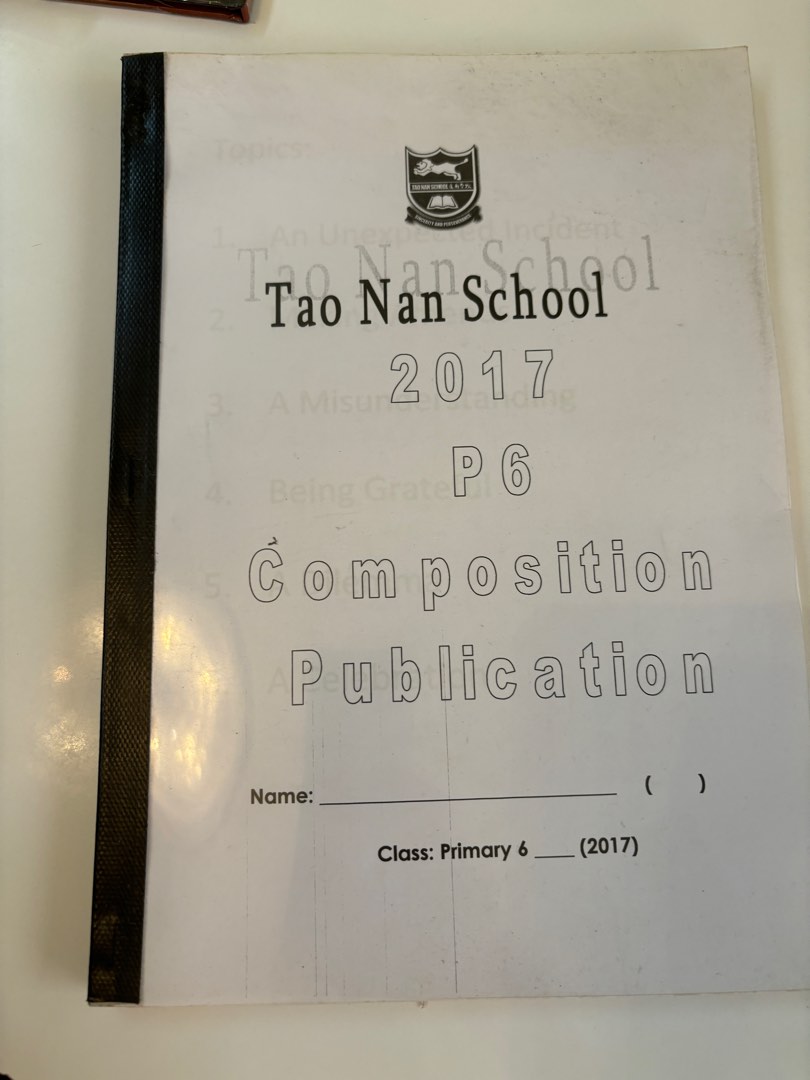 Tao Nan School P6 Compositin Publication, Hobbies & Toys, Books ...