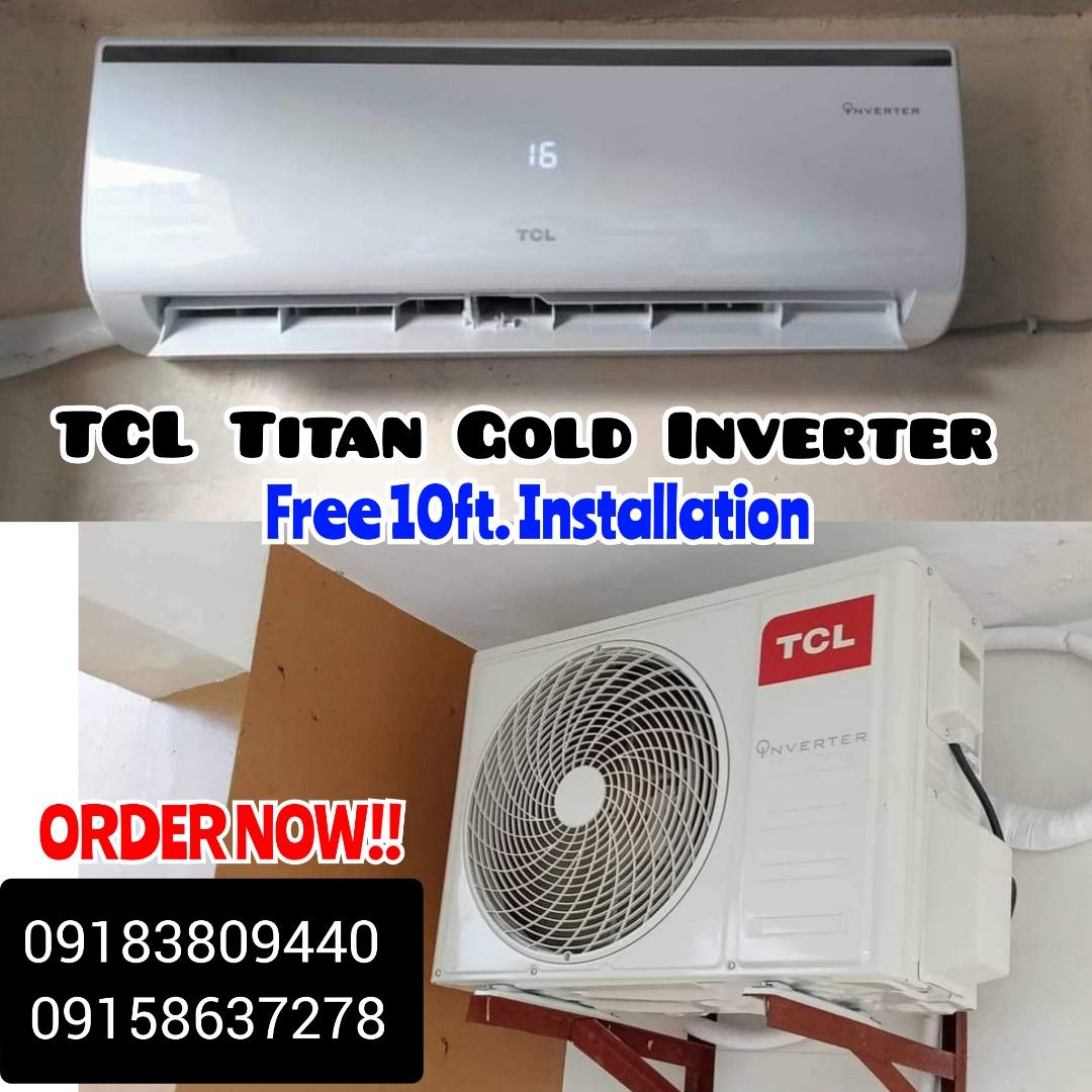TCL Titan Gold Inverter Split Type Aircon, TV & Home Appliances, Air ...