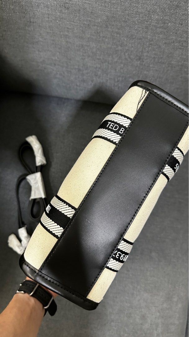 Ted Baker (Branded Webbing Canvas Small Tote), Women's Fashion, Bags ...