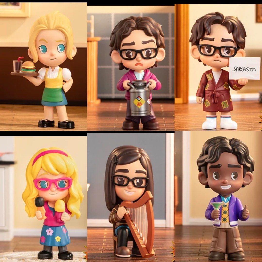 THE BIG BANG THEORY POPMART / FULL SET / SINGLE BLIND BOX / ABLE TO ...