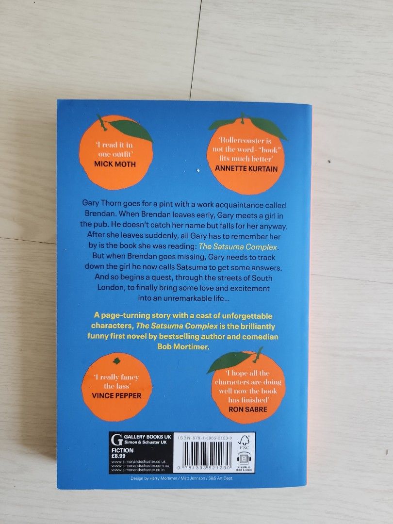 The Satsuma Complex by Bob Mortimer, Hobbies & Toys, Books & Magazines ...