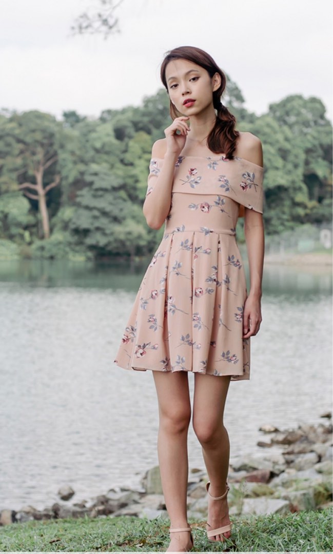 The Thread Theory A Rose Is A Rose Off Shoulder Dress, Women's Fashion, Dresses & Sets, Dresses ...
