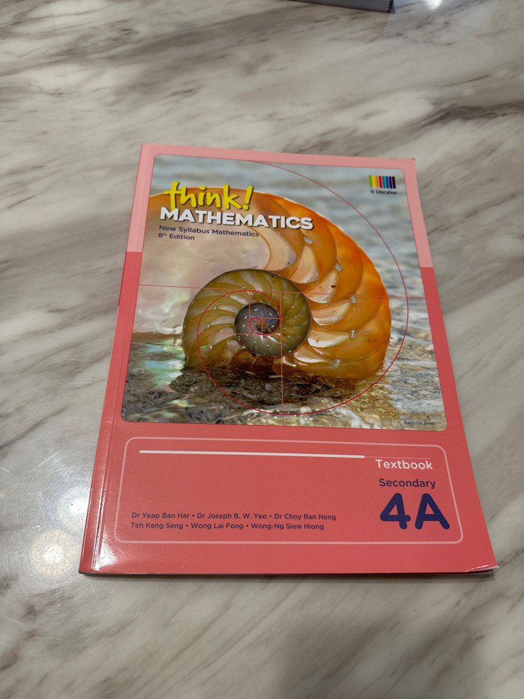 Think mathematics textbook secondary 4A, Hobbies & Toys, Books ...