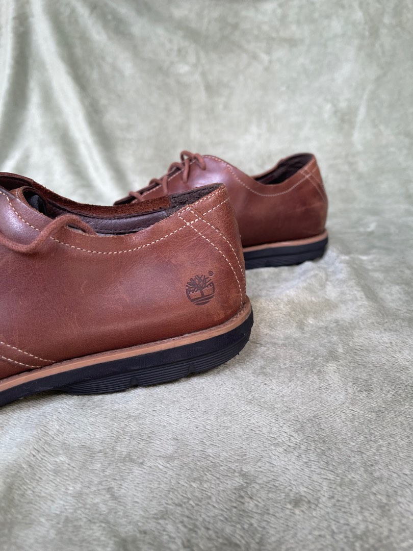 Timberland Leather Brown Shoes, Men's Fashion, Footwear, Casual Shoes ...