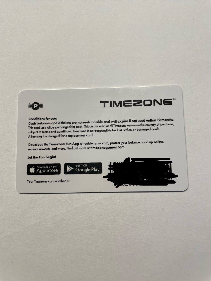 Timezone card : with $50 balence, Tickets & Vouchers, Store Credits on ...