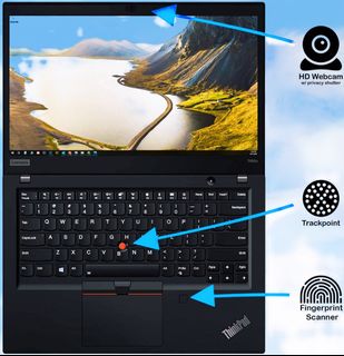 Slim Lenovo ThinkPad 14 FHD touchscreen Notebook - Intel Core i7 (8th ...