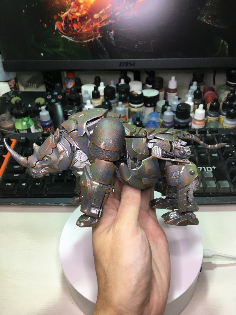Transformers Studio Series Rise of the Beasts Rhinox [Custom], Hobbies ...