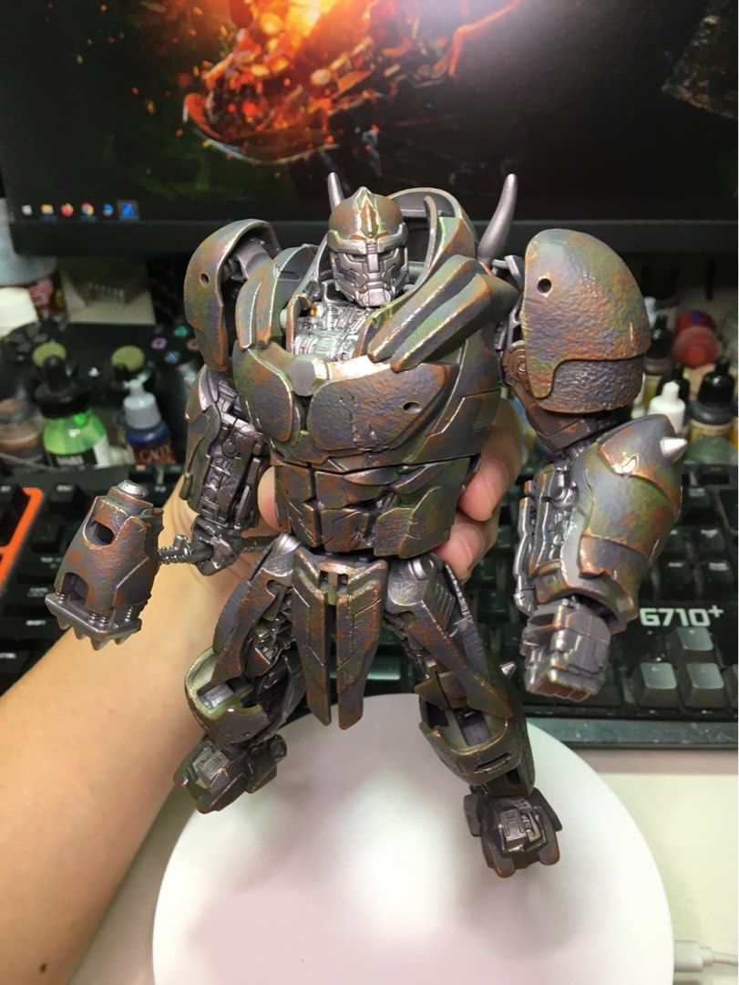 Transformers Studio Series Rise of the Beasts Rhinox [Custom], Hobbies ...