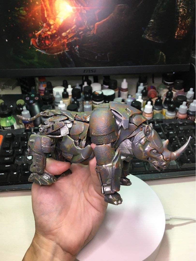 Transformers Studio Series Rise of the Beasts Rhinox [Custom], Hobbies ...