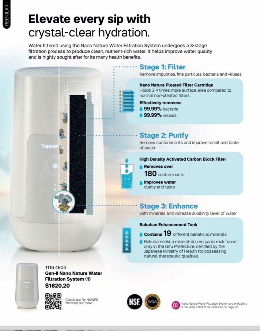 Tupperware Nano nature water filter Gen-2, TV & Home Appliances ...