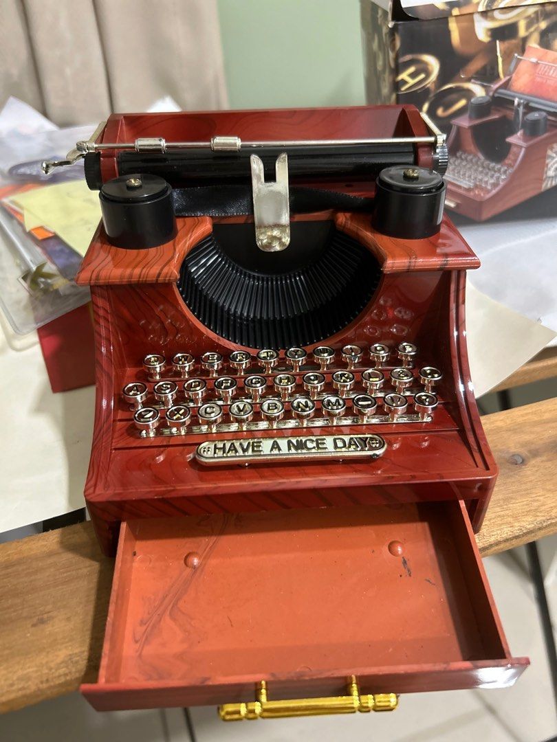 Typewriter Music Box, Hobbies & Toys, Toys & Games on Carousell