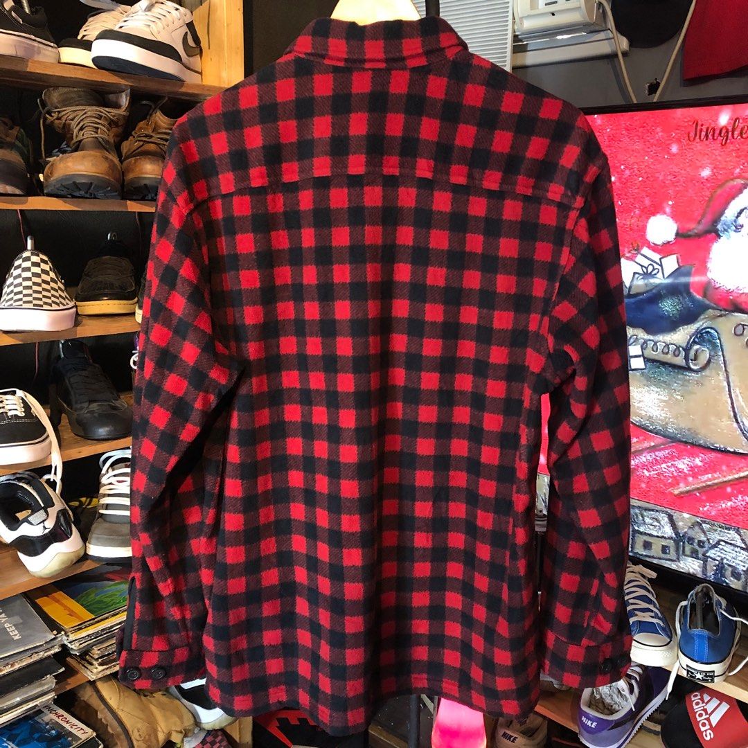 UNIQLO RED FLANNEL, Men's Fashion, Tops & Sets, Formal Shirts on Carousell