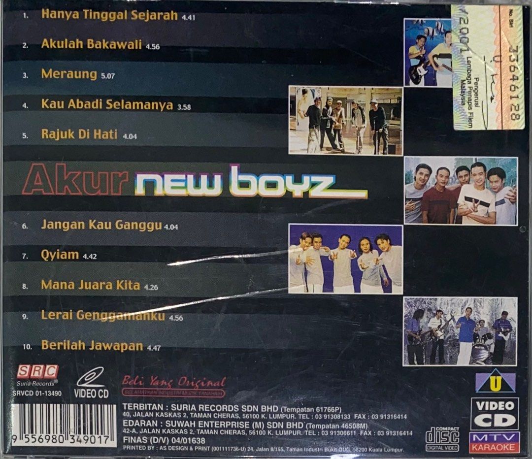 VCD New Boyz MTV Karaoke , Hobbies & Toys, Music & Media, CDs & DVDs on Carousell