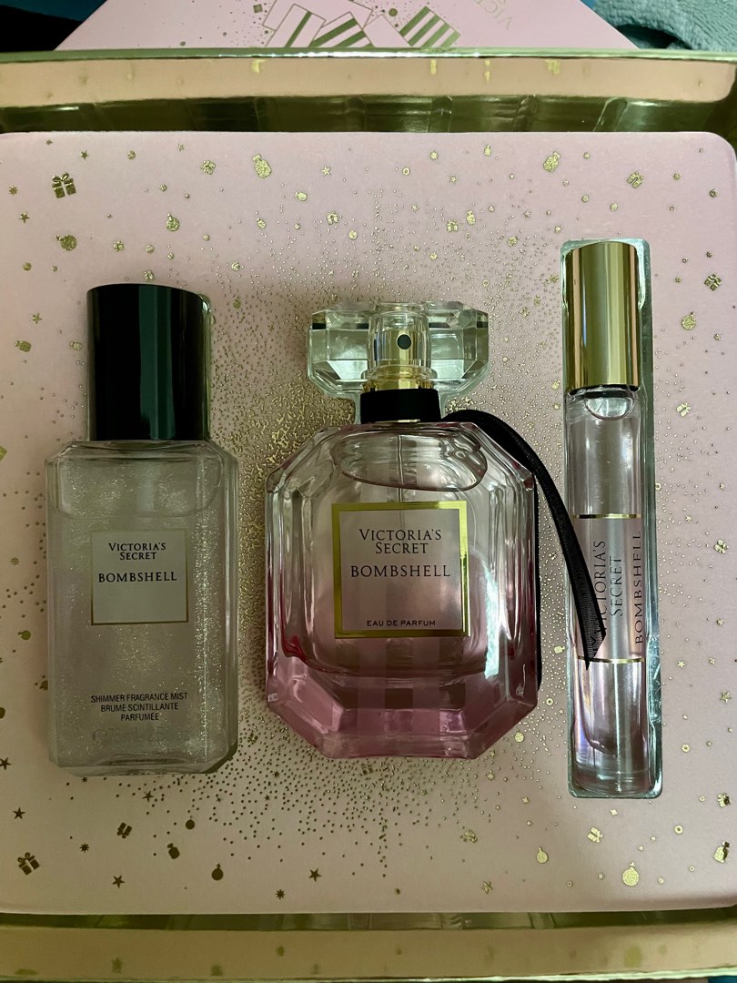 Victoria Secret Bombshell gift set, Beauty & Personal Care, Fragrance ...