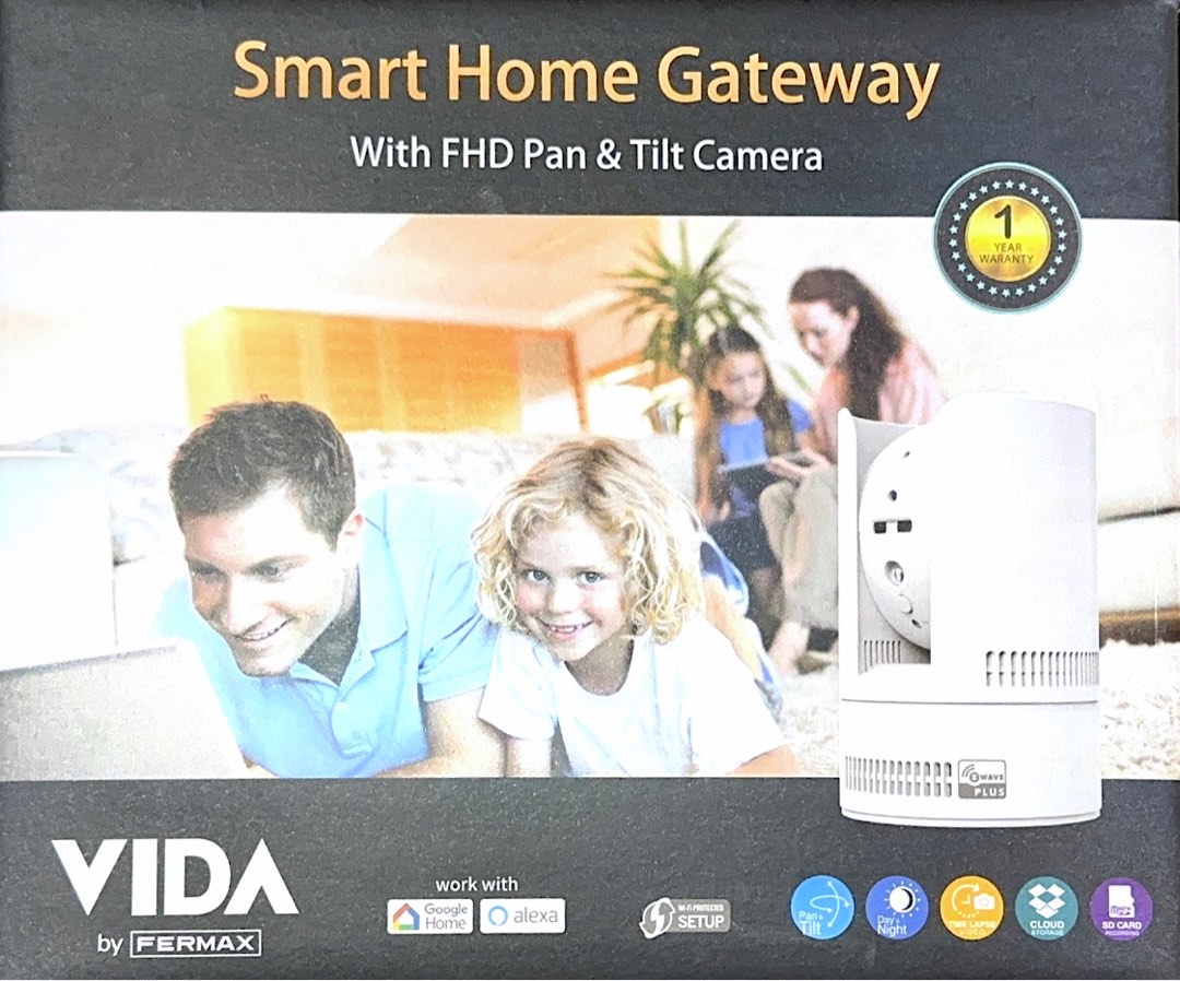 VIDA Smart Home Gateway IP Camera with FHD Pan & Tilt Cam, Computers ...