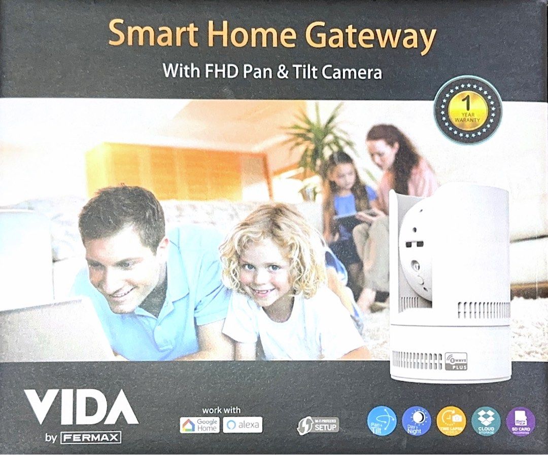 VIDA Smart Home Gateway IP Camera with FHD Pan & Tilt Cam, Computers ...