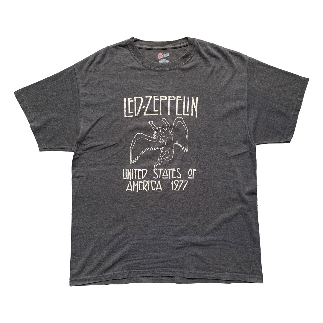 Vintage Led Zeppelin Band Tee Shirt, Men's Fashion, Tops & Sets ...