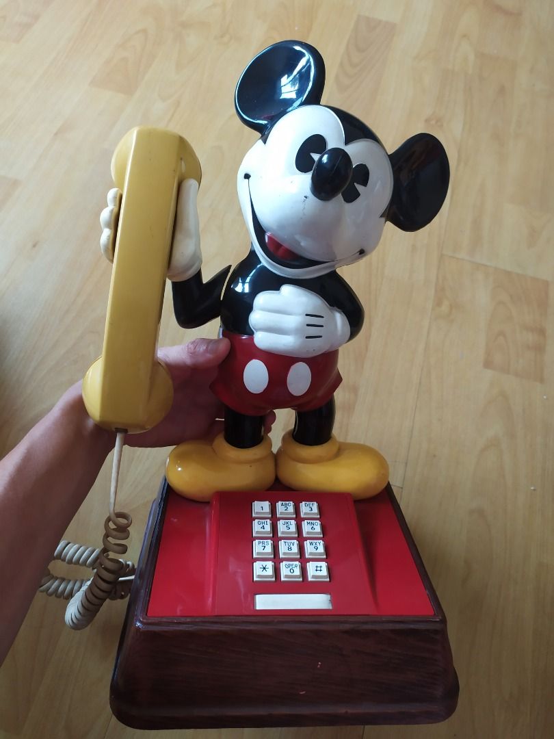 Vintage Walt Disney Mickey Mouse Telephone For Display #1, Hobbies ...