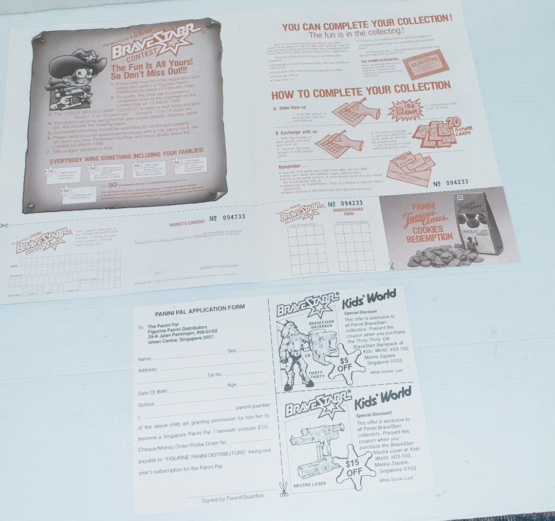 vintage panini bravestarr sticker album, Hobbies & Toys, Books ...