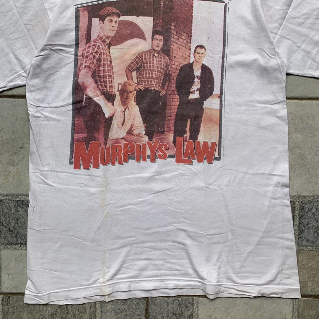 Vintage Top 40 Murphys Law Band Tee Shirt, Men's Fashion, Tops & Sets ...