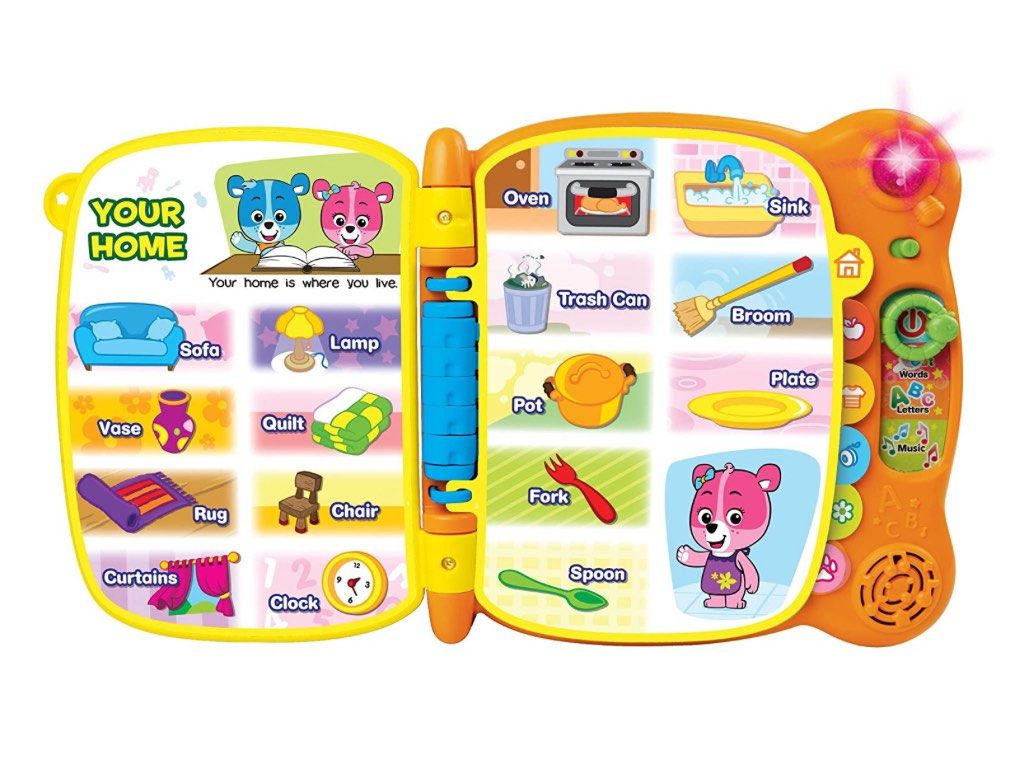 Vtech My First 1st Word Book electronic touch panel book with light and ...