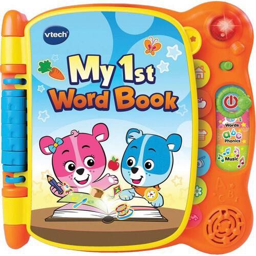 Vtech My First 1st Word Book electronic touch panel book with light and ...