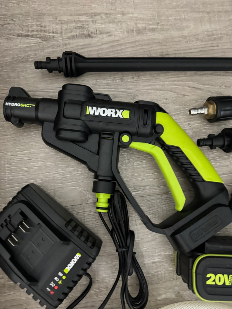 Worx professional hydroshot WU629 cordless power cleaner pressure washer, Furniture & Home ...