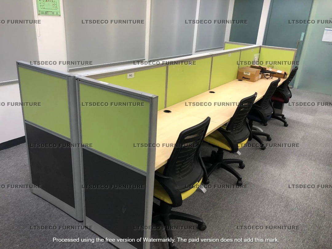 WORKSTATION CUBICLE/OFFICE TABLE/MODULAR PARTITION CUSTOM MADE OFFICE ...