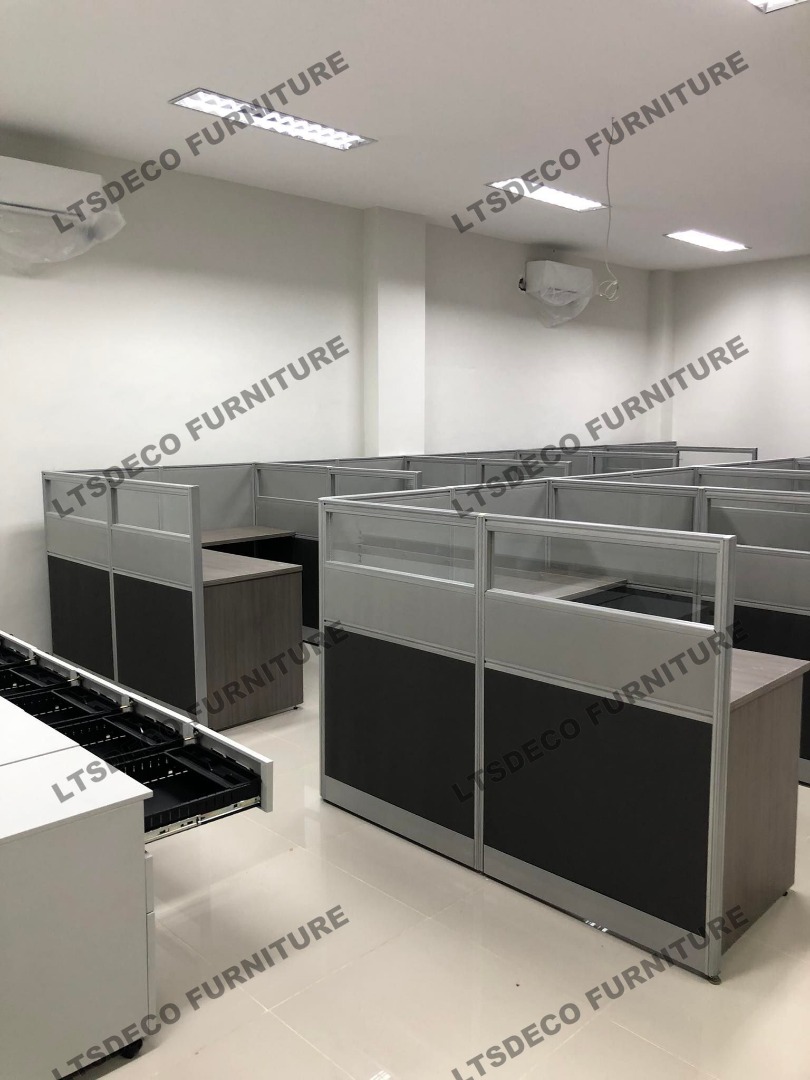 WORKSTATION L SHAPE OFFICE TABLE CUBICLE OFFICE FURNITURE OFFICE ...