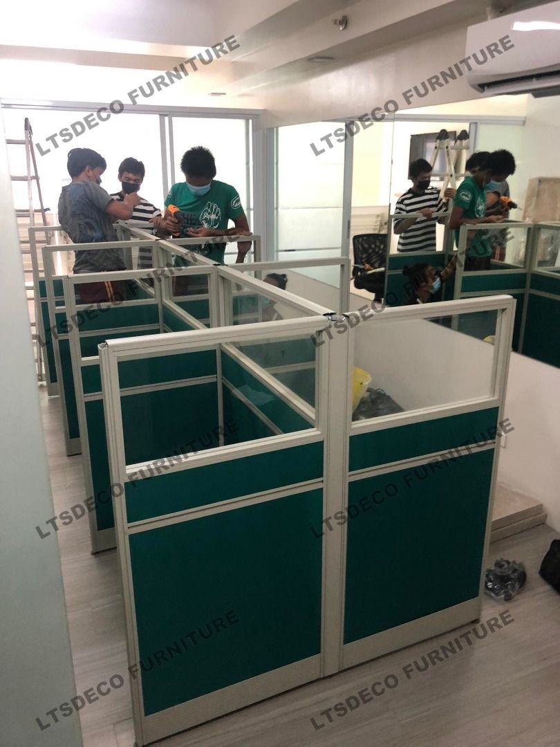WORKSTATION MODULAR PARTITION OFFICE PARTITION AND FURNITURE, Furniture ...