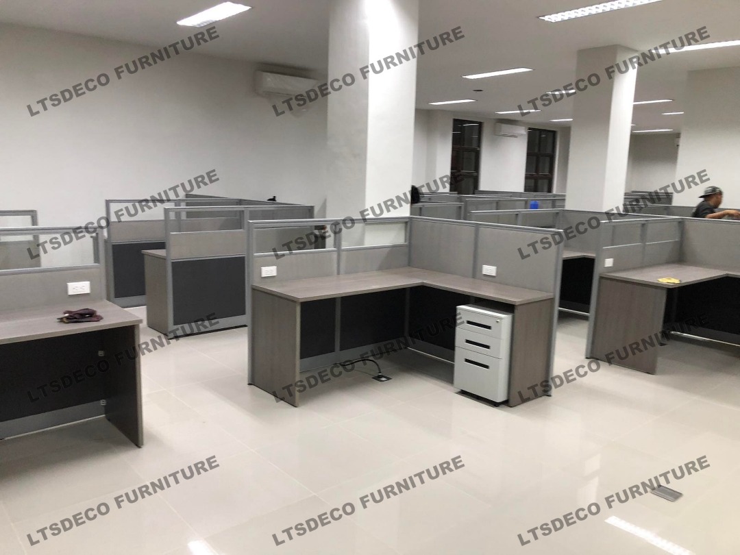 WORKSTATION L SHAPE OFFICE TABLE MODULAR PARTITION OFFICE FURNITURE AND ...