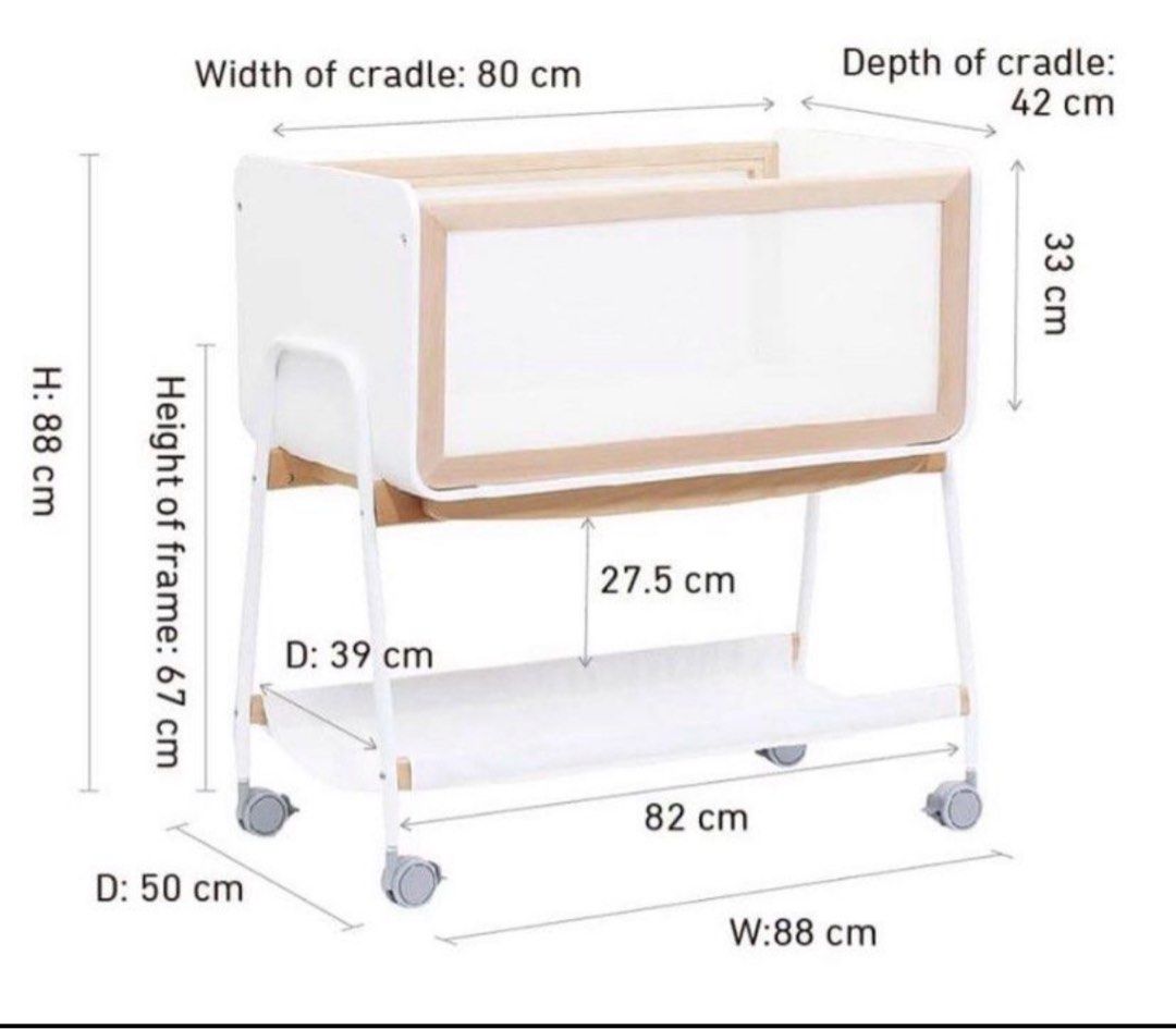 Yamatoya lili wagon baby crib, Babies & Kids, Baby Nursery & Kids ...