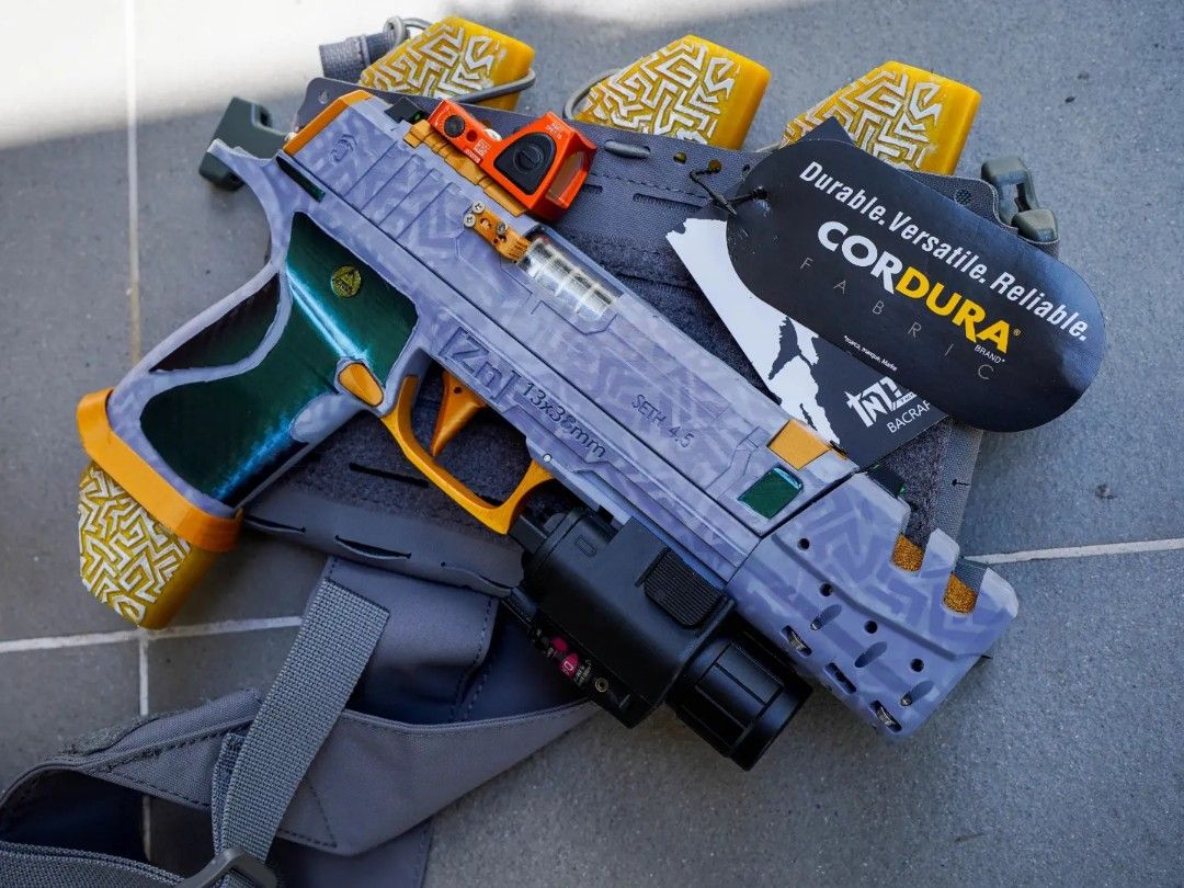 ZINC NERF PISTOL Combat tech custom imperial zinc (filebash by me ...