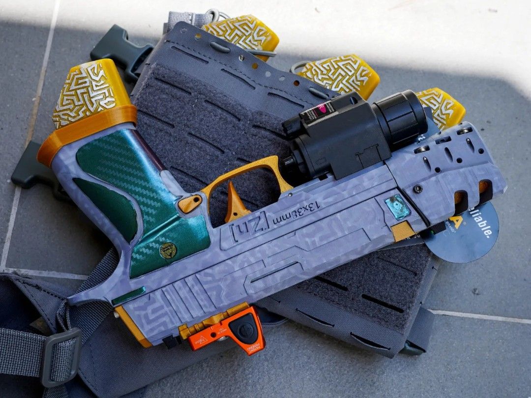 ZINC NERF PISTOL Combat tech custom imperial zinc (filebash by me ...
