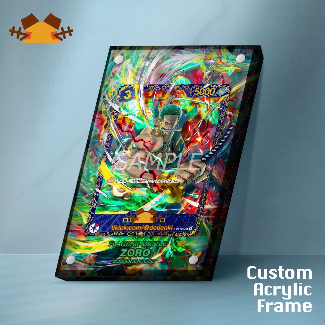 Zoro Flagship Custom Card Frame, Hobbies & Toys, Toys & Games on Carousell