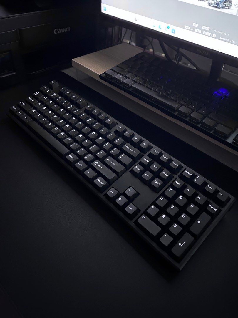 100% 108% Full sized Custom Mechanical Keyboard (WOB black keycaps), Computers & Tech, Parts ...