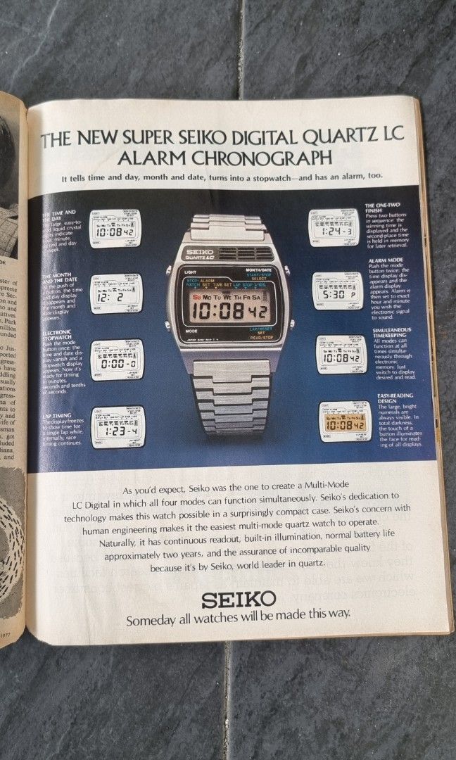 1970s SEIKO Advertisement TIMES Magazine vespa bajaj, Hobbies & Toys ...